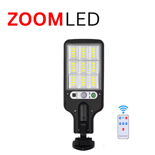 Remote-Controlled Solar-Powered Super Bright LED Flood Light for Outdo